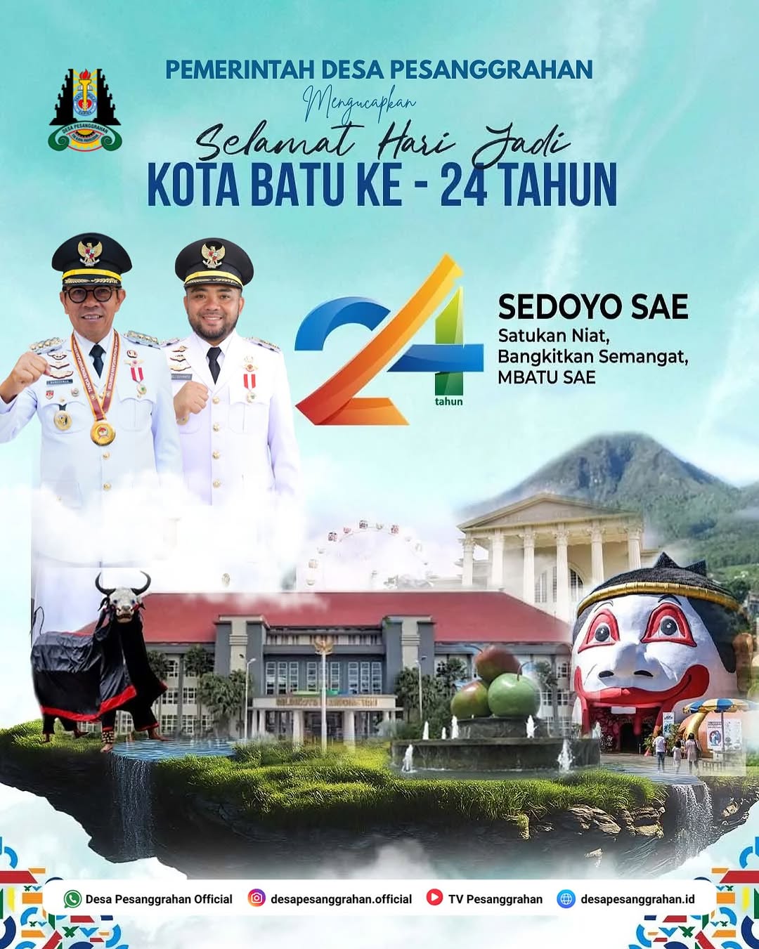 Iklan Ucapan Hari Jadi Kota Batu ke-24- Ozolab News